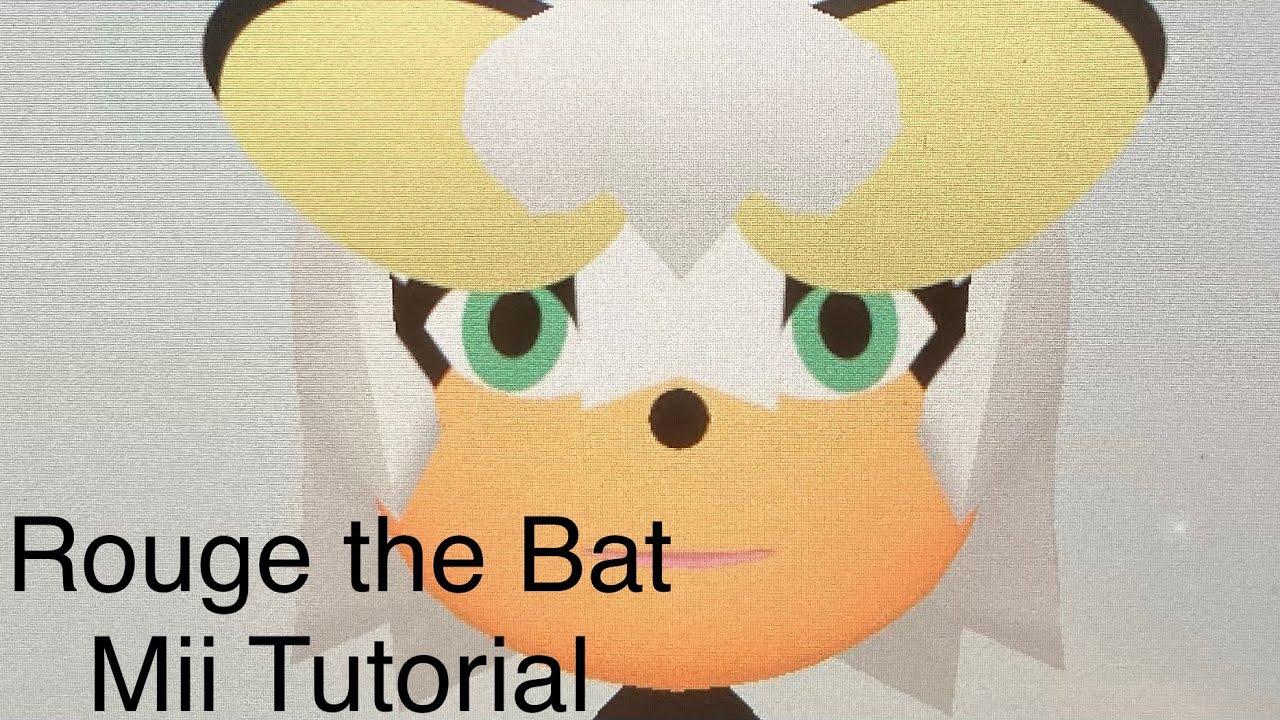 Rouge the Bat Mii Tutorial - YouTube