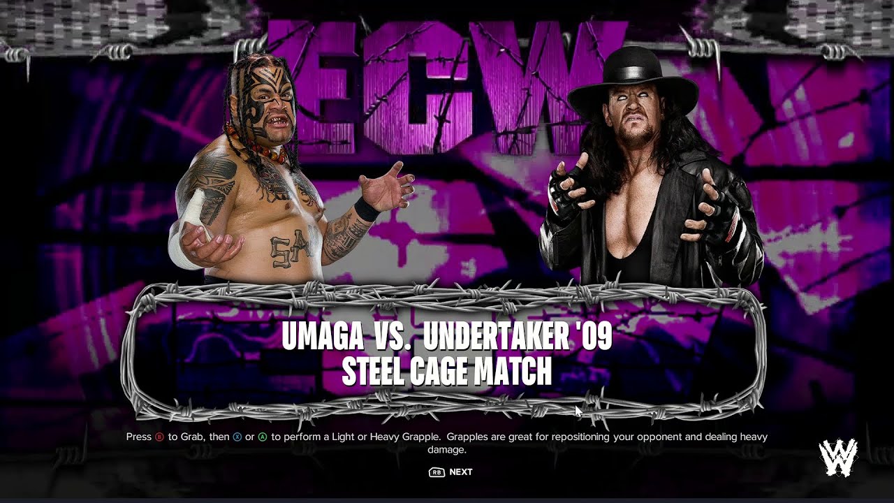 "💥 WWE 2K24 FULL MATCH — Umaga vs. The Undertaker — Steel Cage Match ...