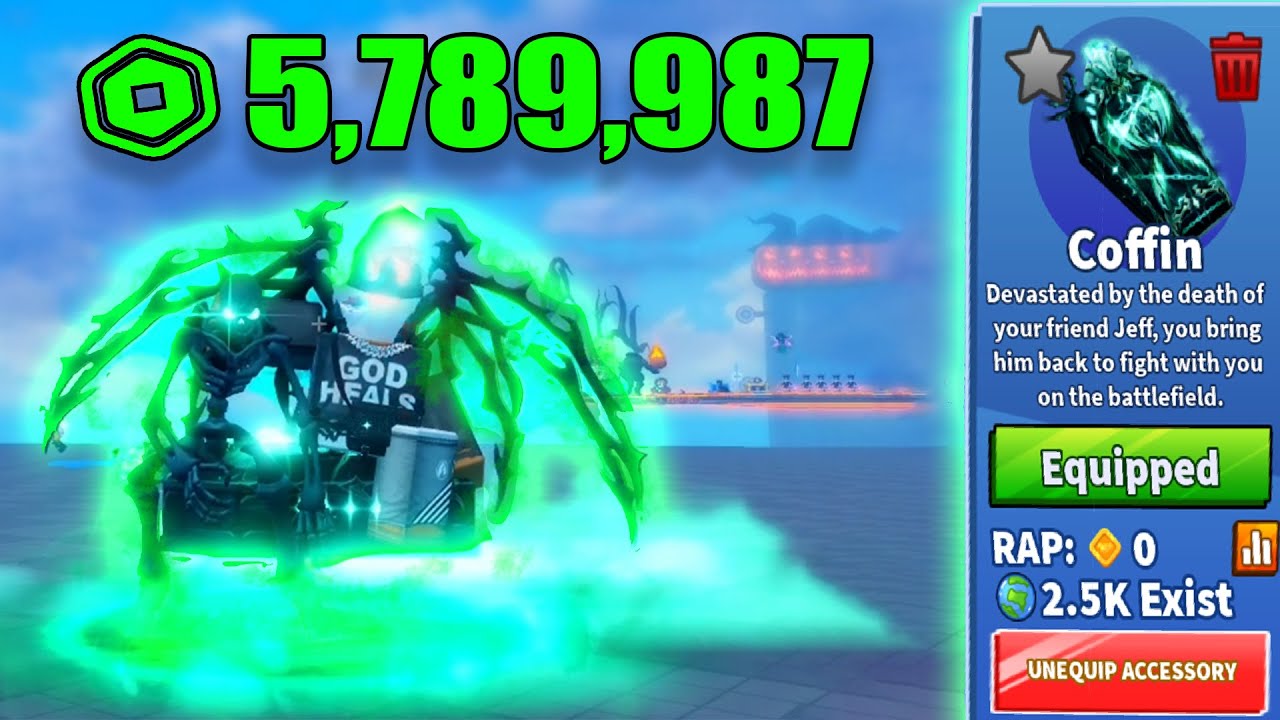 Spending 5,847,921 for the NEW COFFIN Sword in Blade Ball - YouTube