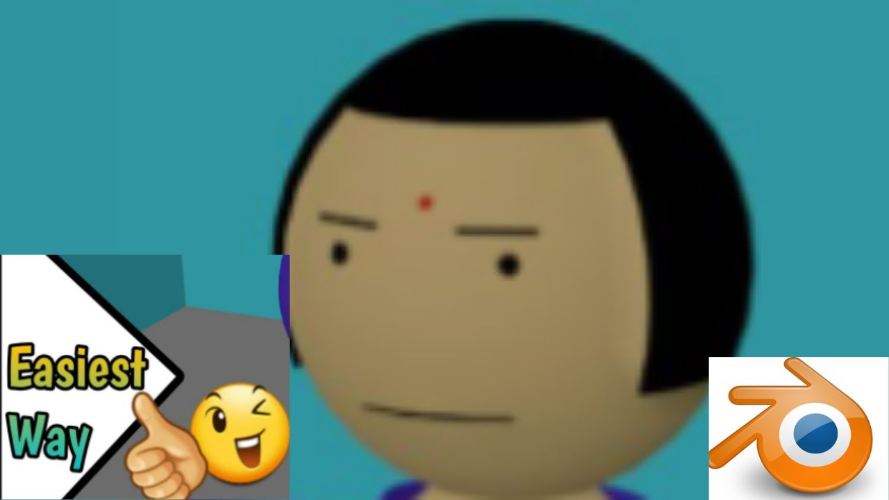 ||How to make face of girl MJO character|| (Hindi) ||Blender 2.92b ...