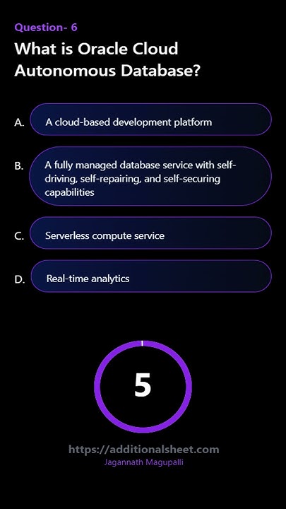 What is Oracle Cloud Autonomous Database - YouTube