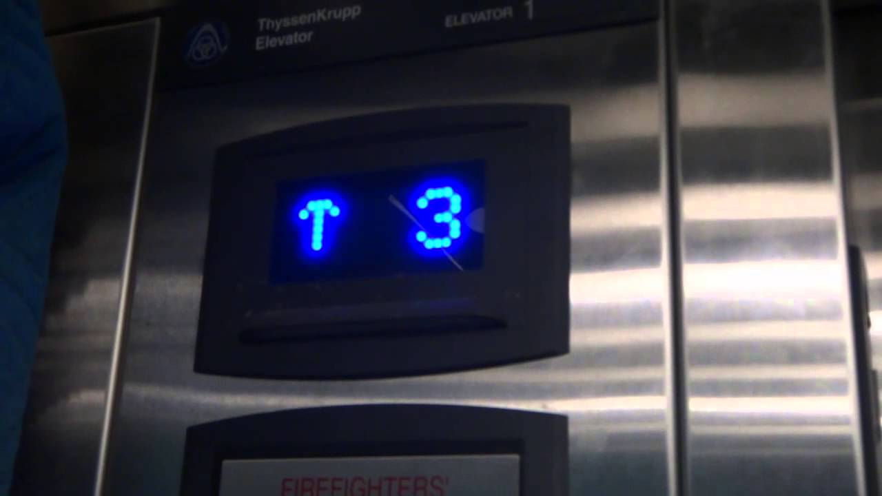 Hospital Size ThyssenKrupp Signa 4 Elevator - YouTube