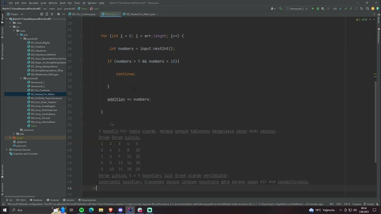 Java Advanced Practice 1. Ders 2. Part - YouTube