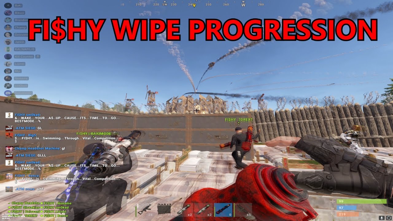 RUST FI$HY Wipe progression - Vital eu fridays - YouTube