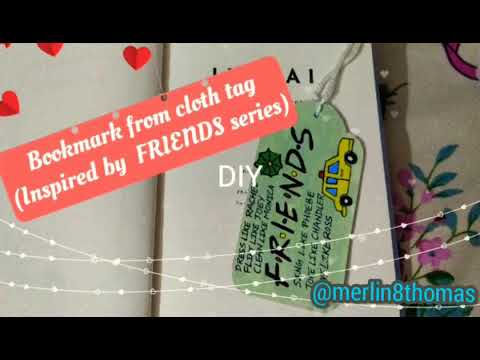 DIY Bookmark - Inspired by Friends series - YouTube