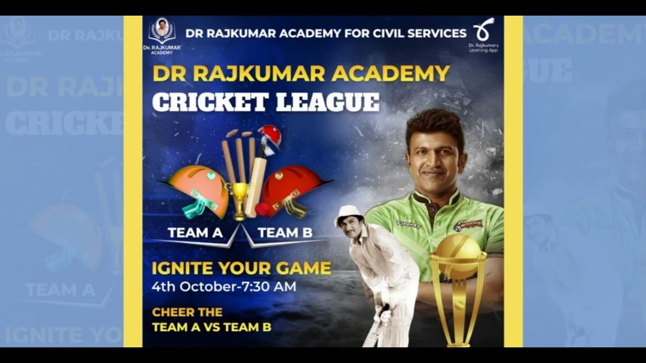 Highlights - Dr. Rajkumar Academy Cricket League - 2023 | Dr Rajkumar ...
