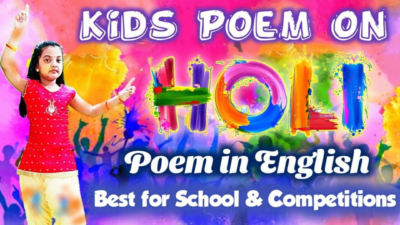 Holi Poem | Holi Poem in English | Holi Poem for Kids | Poem for kids ...