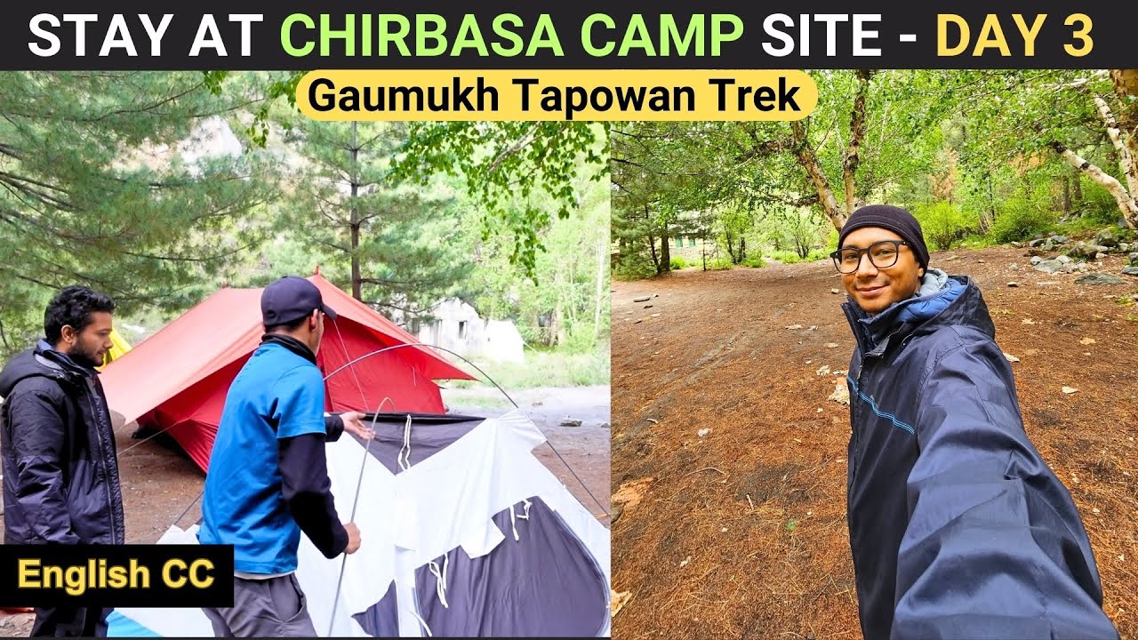 Gangotri Gaumukh Tapovan Trek | Chirbasa Camp Site - YouTube