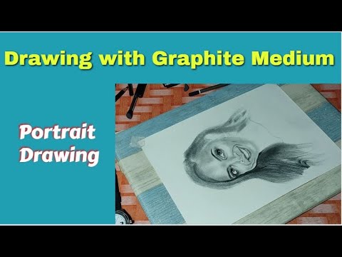Drawing Portrait with Graphite Medium // Deepika Padukone Time lapse ...