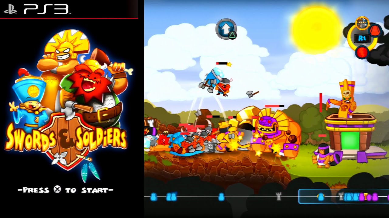 Swords & Soldiers ... (PS3) Gameplay - YouTube