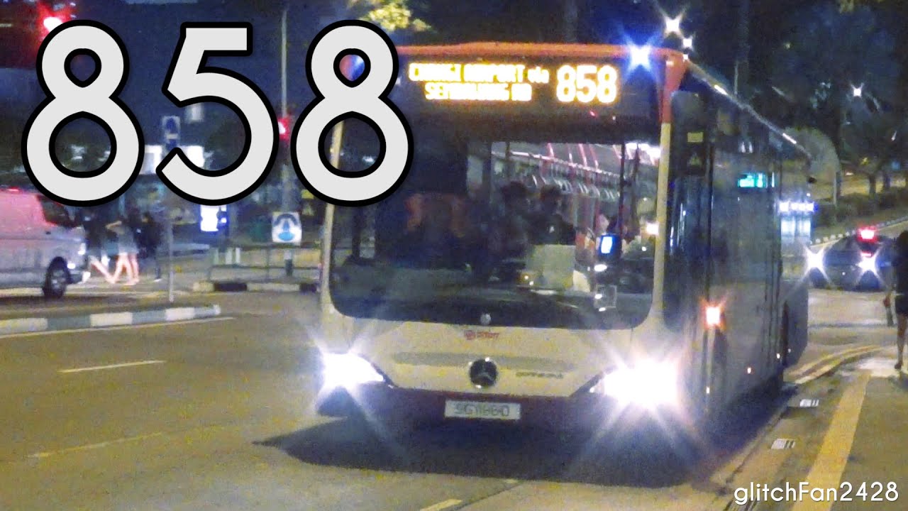 [SMRT] SG1186D on Service 858 - Mercedes Benz Citaro - YouTube