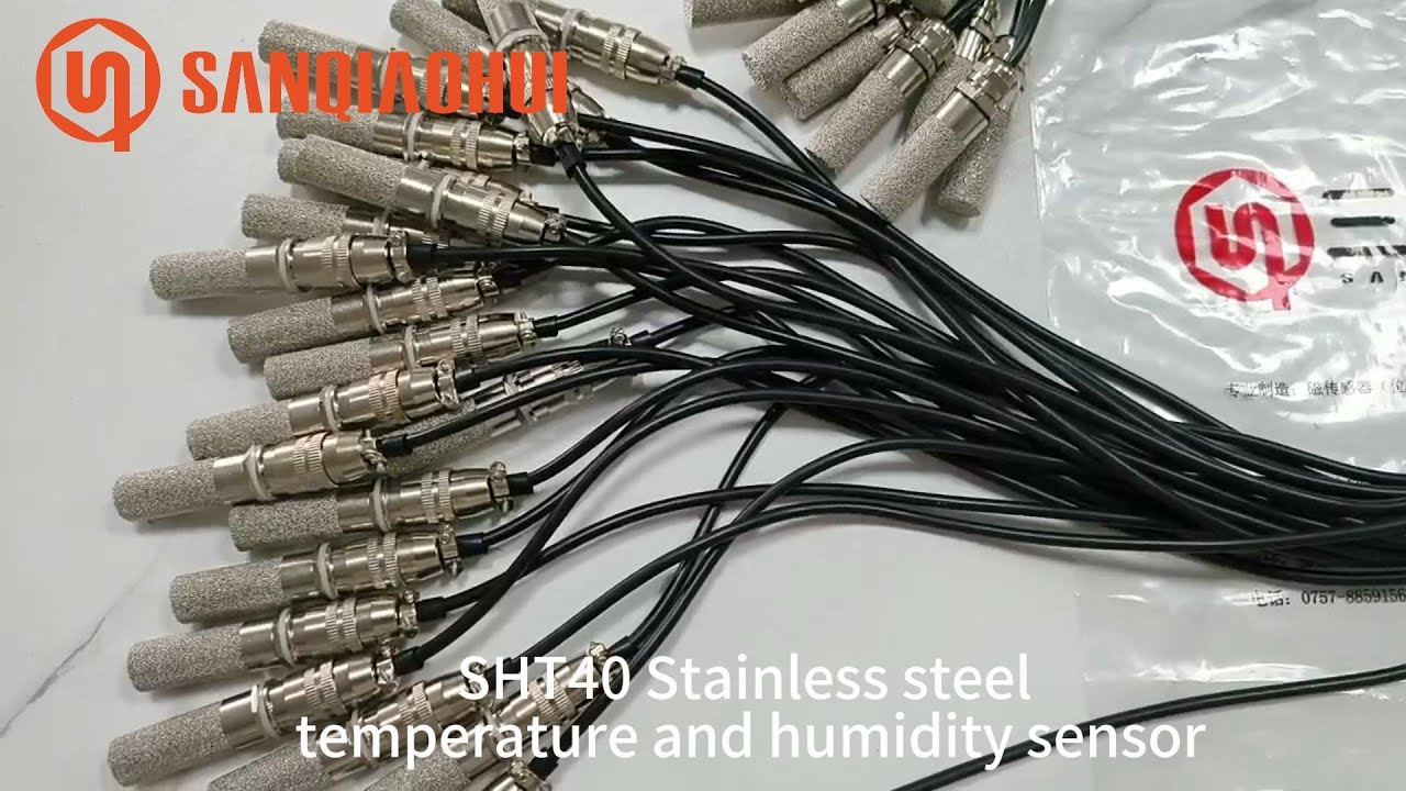Sanqiaohui I2C SHT40 SS304 Temperature and Humidity Sensors - YouTube