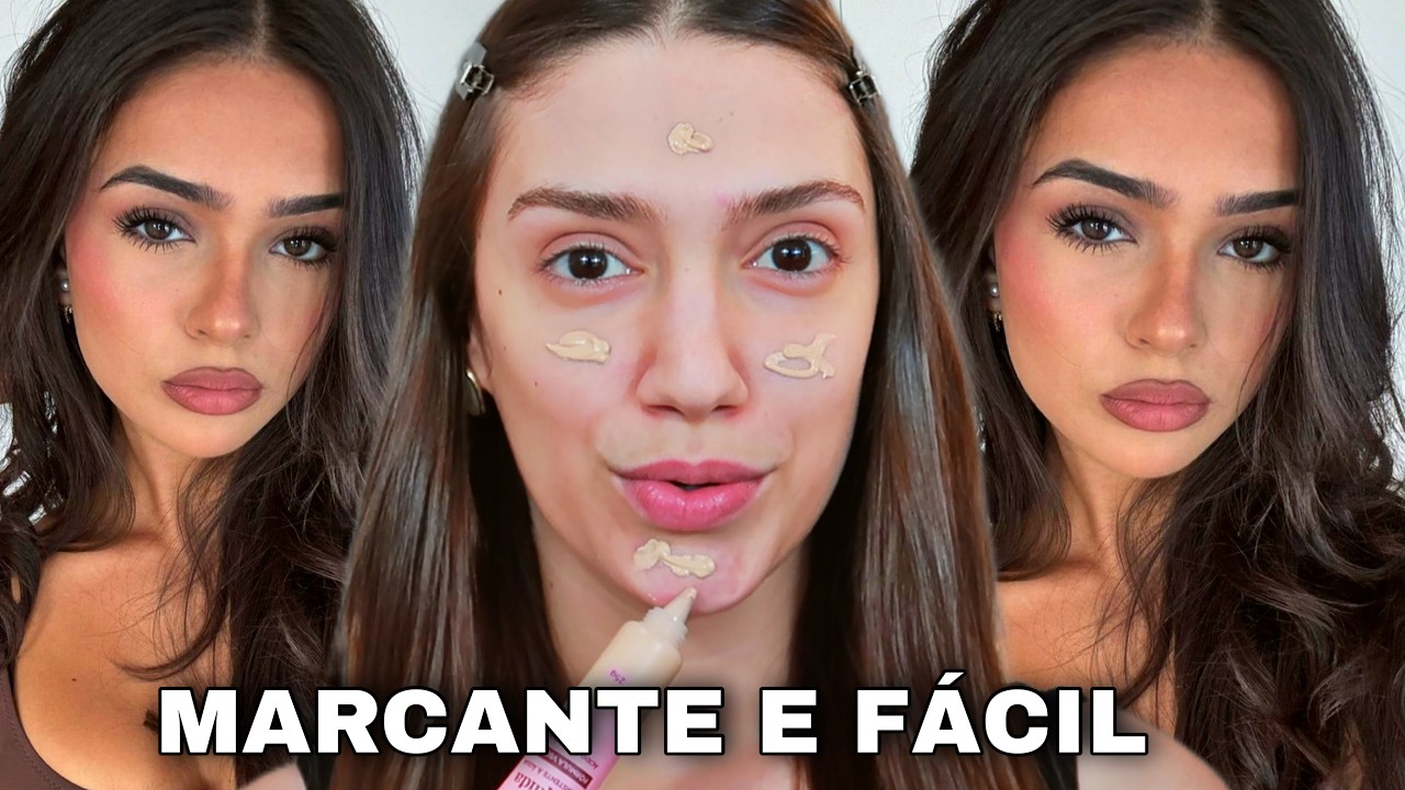 MAKE MARCANTE *SEM DELINEADO* MAQUIAGEM FÁCIL E MARCANTE *PASSO A PASSO COMPLETO - YouTube