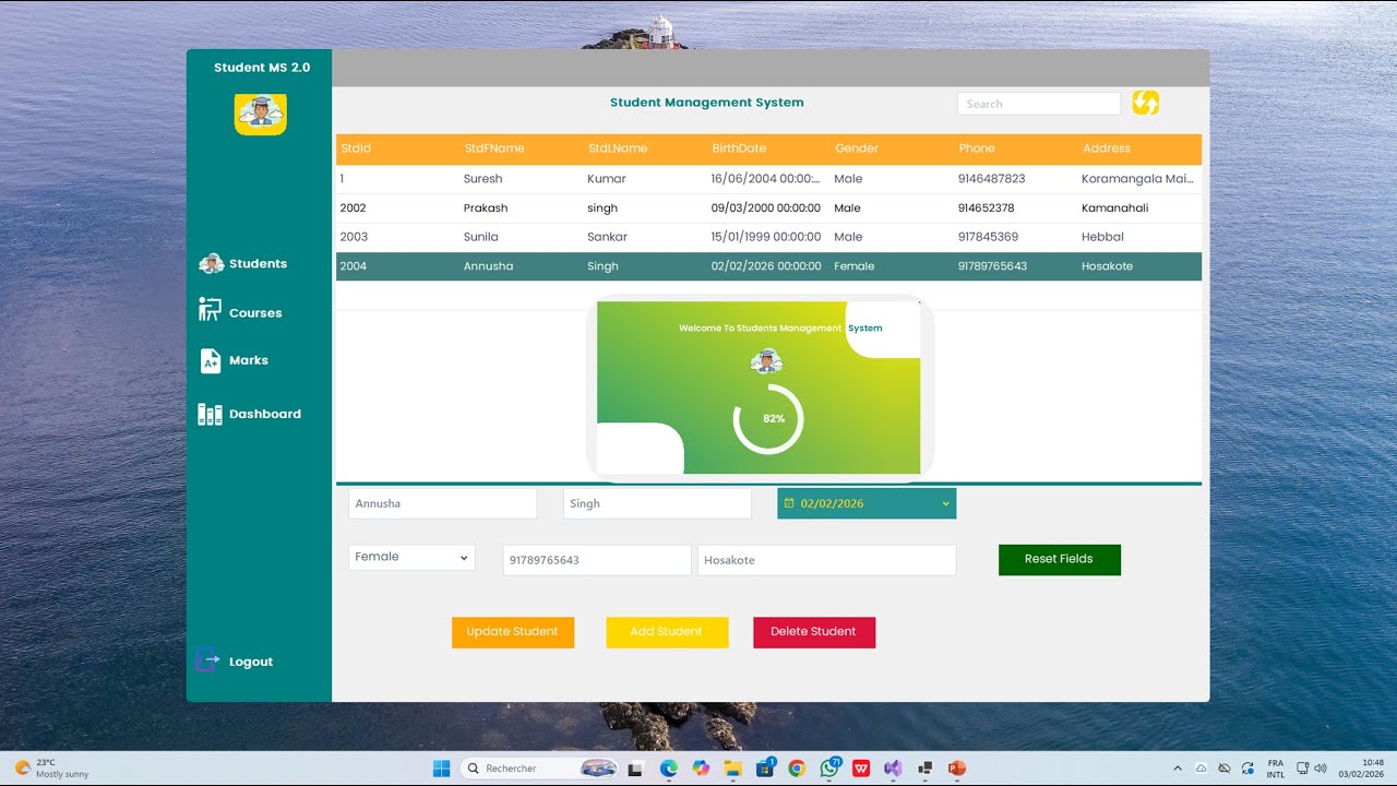C# Full Project. Student Management System With C# and SQL Server - YouTube