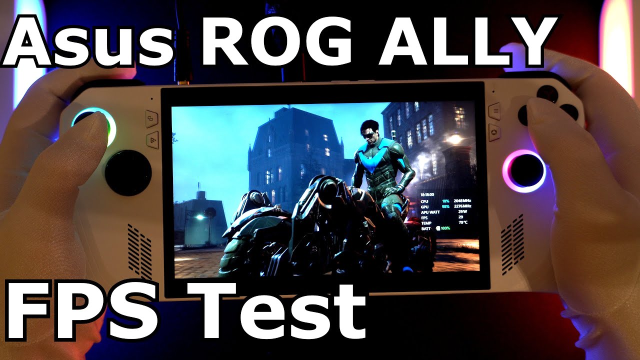 Gotham Knights - Asus ROG Ally - FPS test FHD Gameplay - YouTube