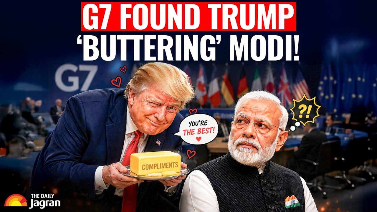 G7 Caught Trump 'BUTTERING' Modi 5 Times! - YouTube
