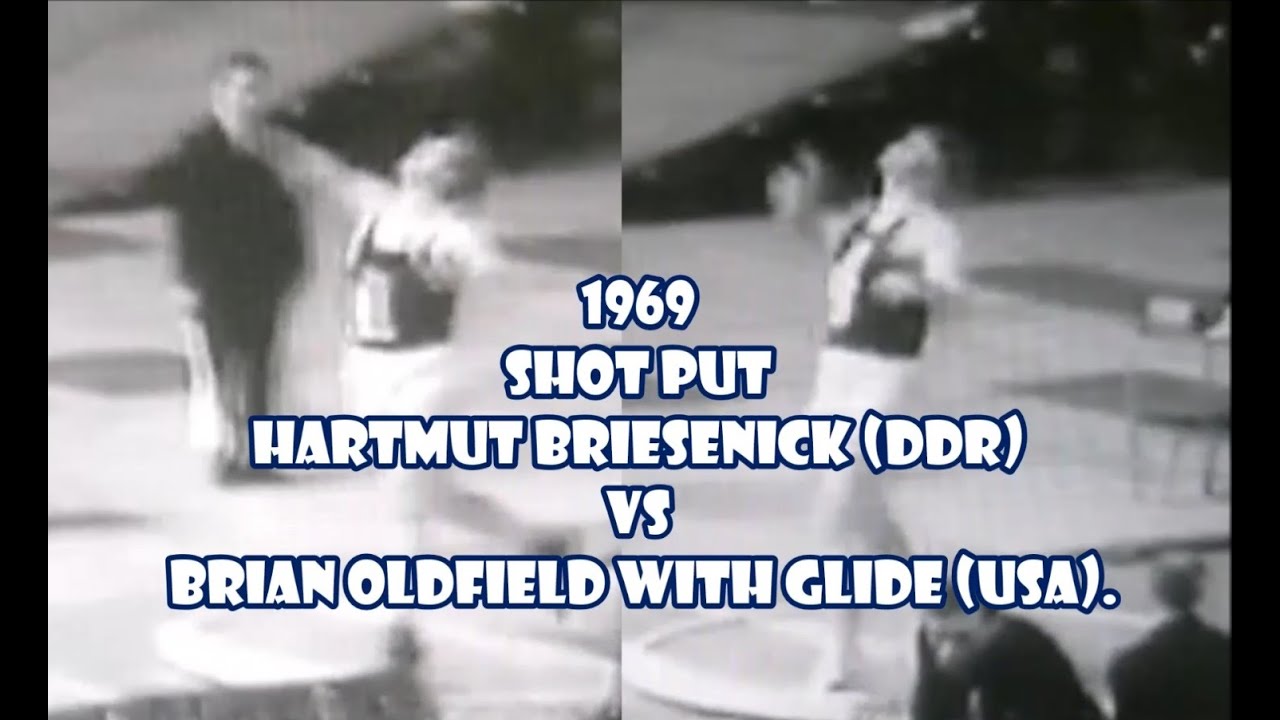 1969 Competition in the shot put - Hartmut Briesenick (DDR) and Brian ...