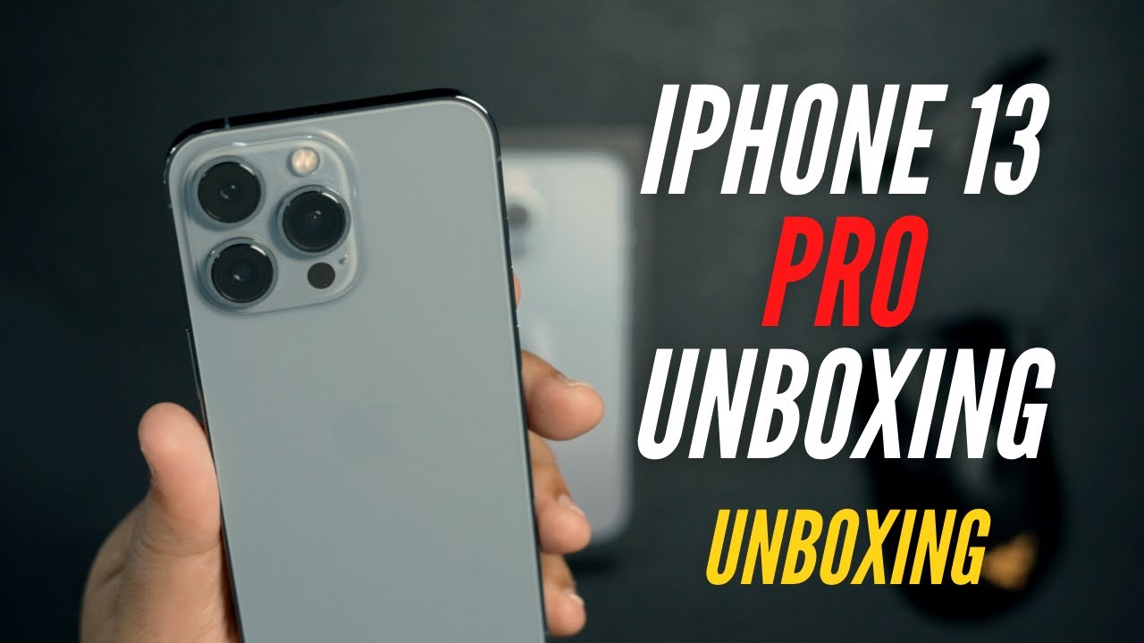 Apple iPhone 13 pro Unboxing Sierra Blue - YouTube