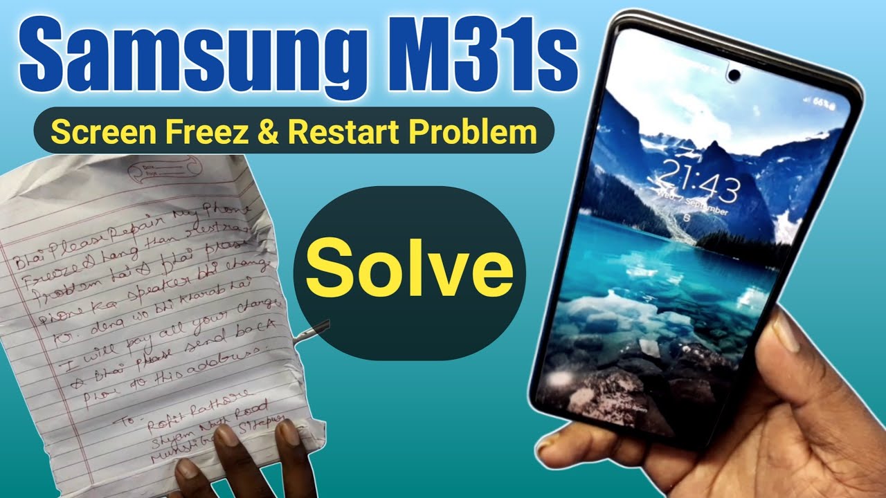 Samsung M31s Restart Problem | M31s Screen Freez & Restart, Hang On Logo, Stuck On Logo Problem ...