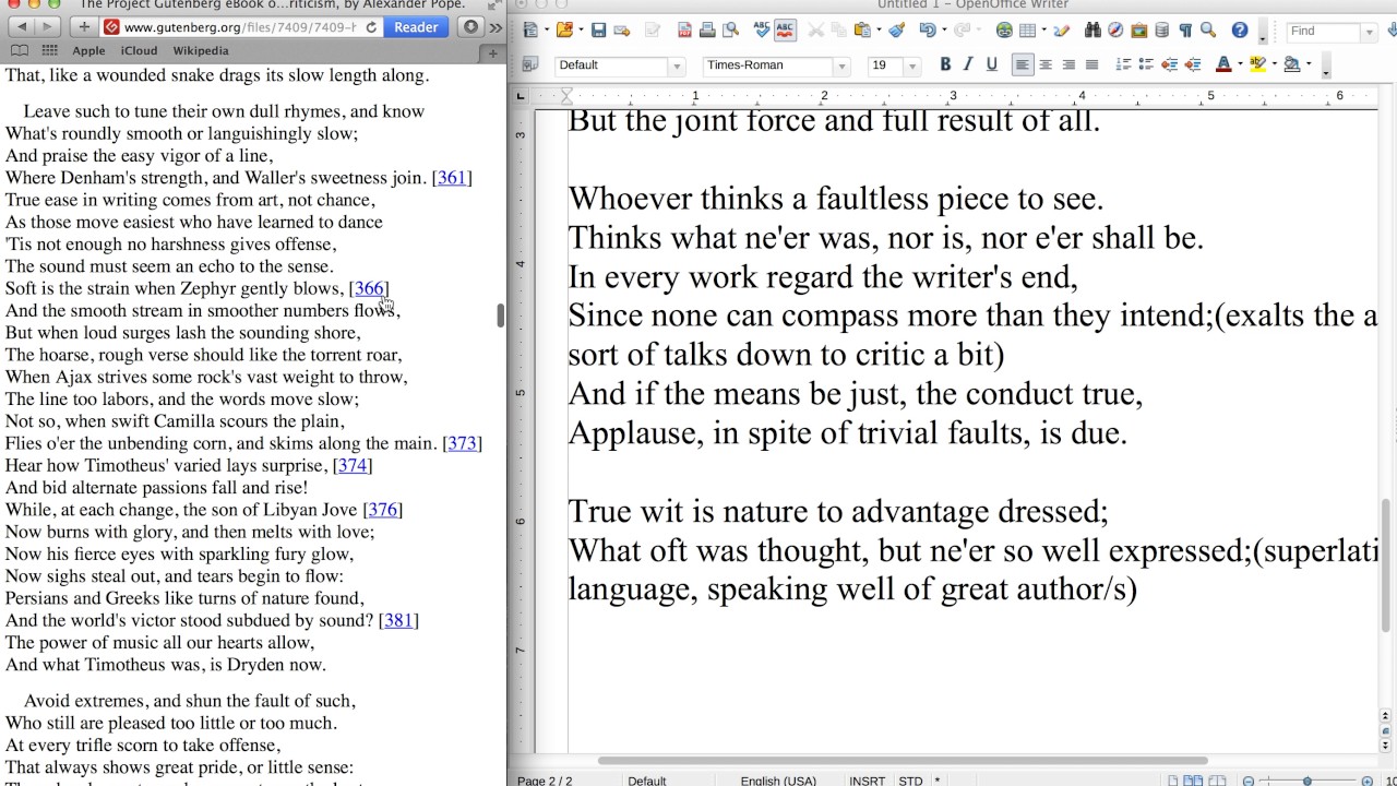 Lit Analysis Essay From Scratch: Pope's "An Essay on Criticism" #05 ...