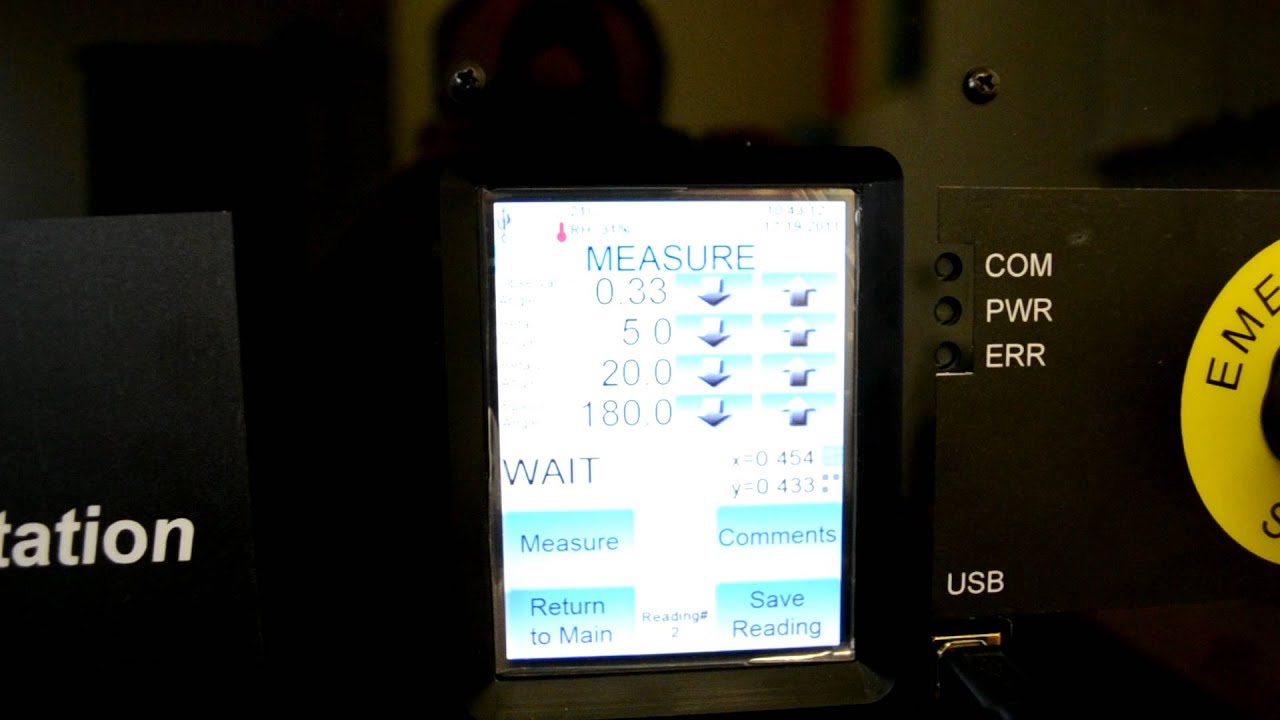 First look at the model 933 Retroreflectance Workstation - YouTube