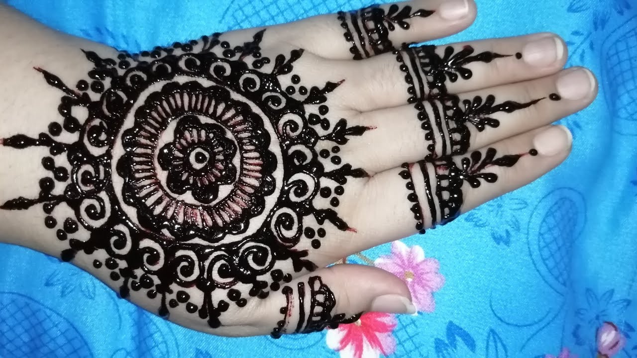 Beautiful mehndi design tiki design mehndi - YouTube