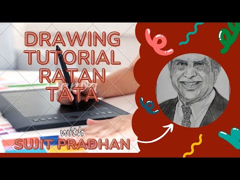 How to draw ratan tata jii tutorial|| Ratan Tata ji drawing step by ...