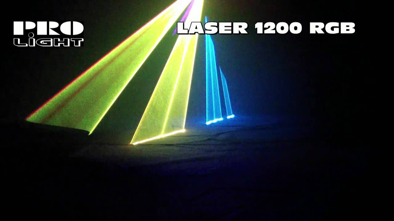 PROLIGHT LASER 1200 RGB - YouTube