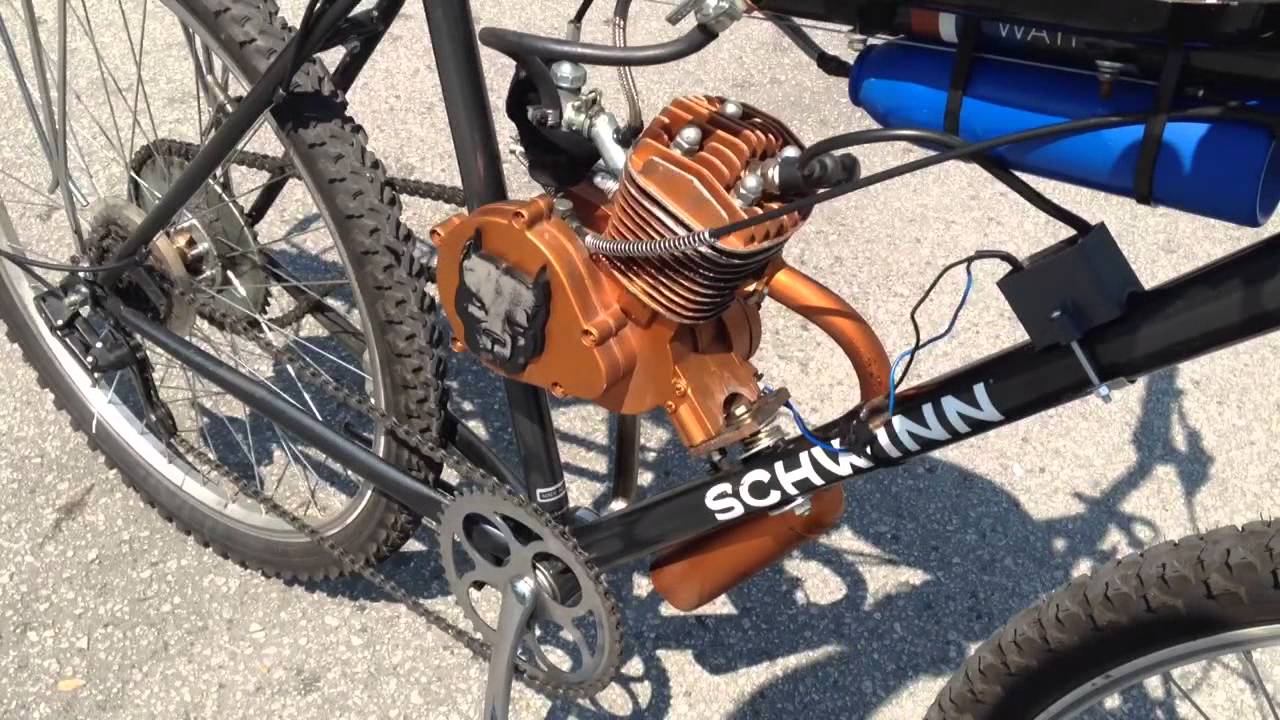 Rev up 80cc motorbike Race ported - YouTube