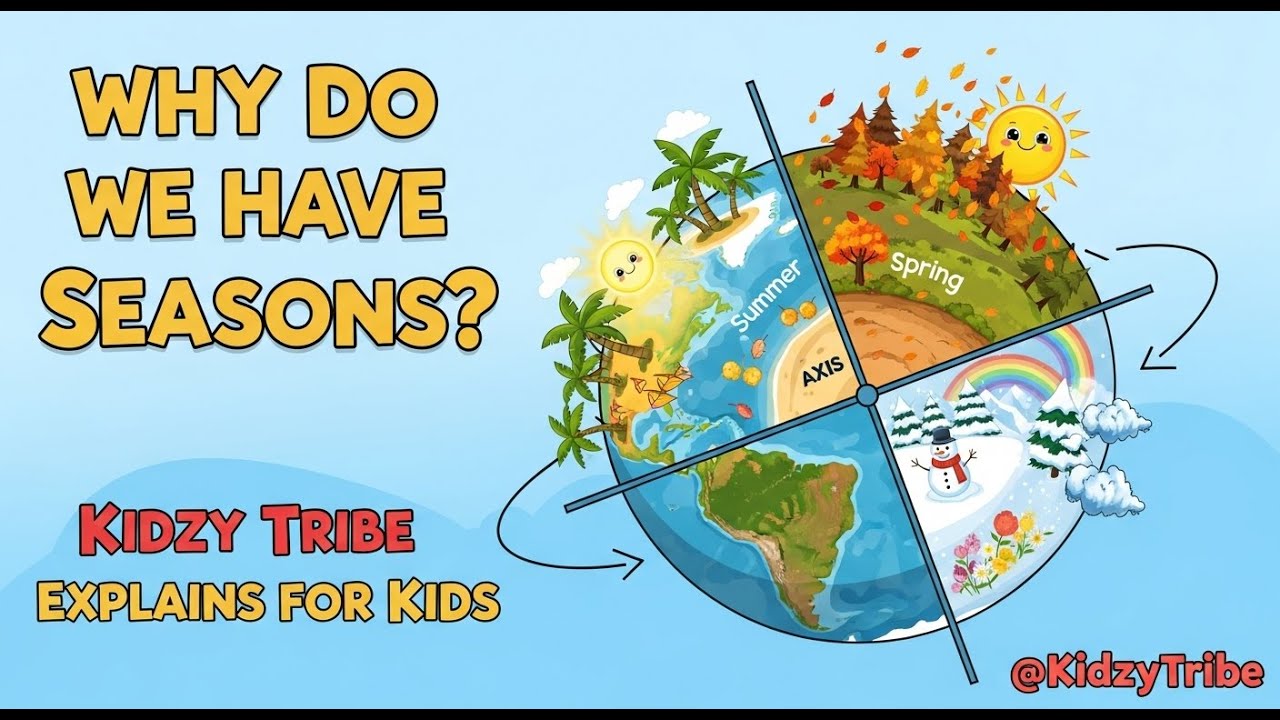 Why Do We Have Seasons? | Kidzy Tribe Explains for Kids - YouTube