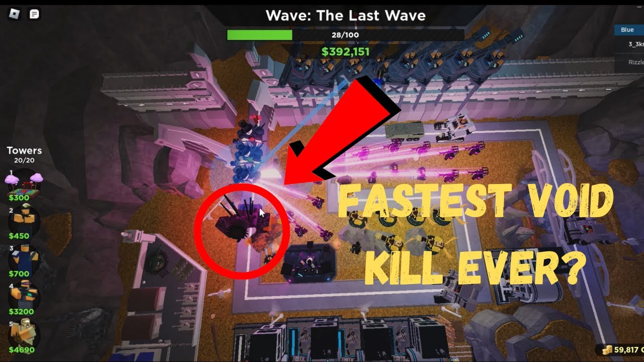 Fast Void Kill in Tower Battles! (Roblox Tower Battles) - YouTube