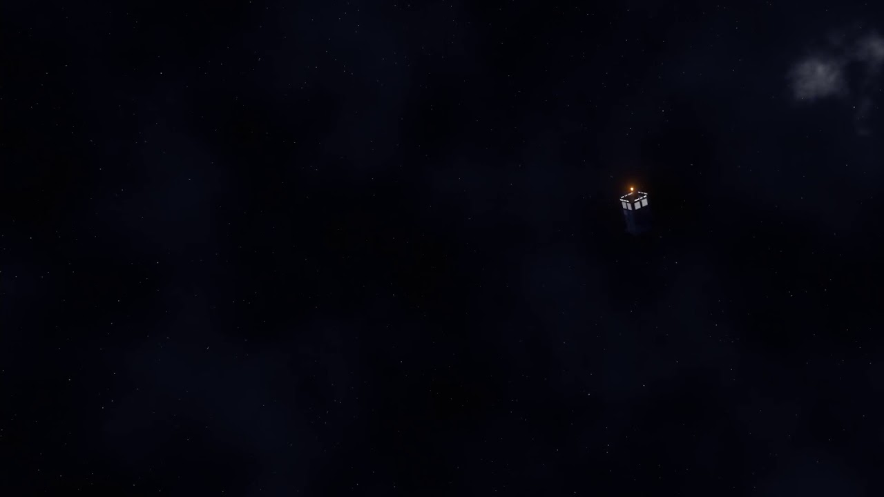TARDIS materializing in space VFX animation - YouTube