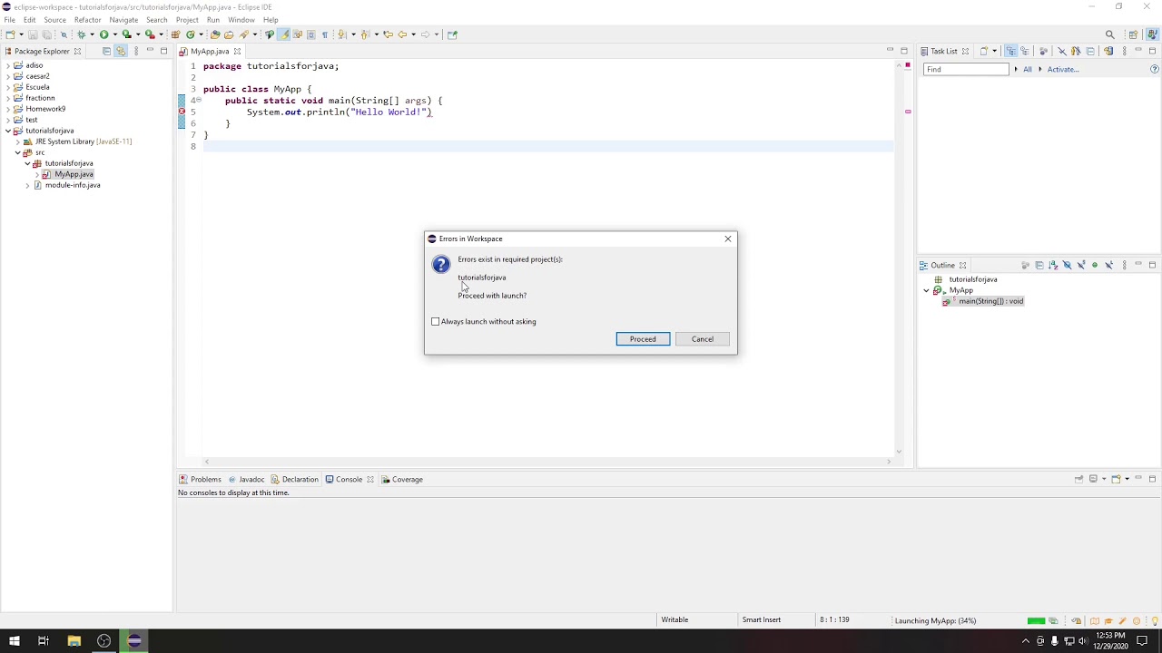Java 11 Programming Tutorial Part 1 Starting A New Project 2543