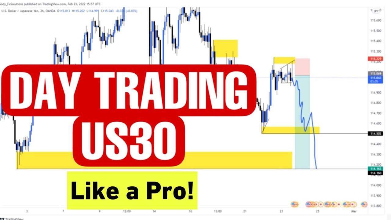 Day Trading US30 Like A Pro! #stocks #investing #youtuber - YouTube