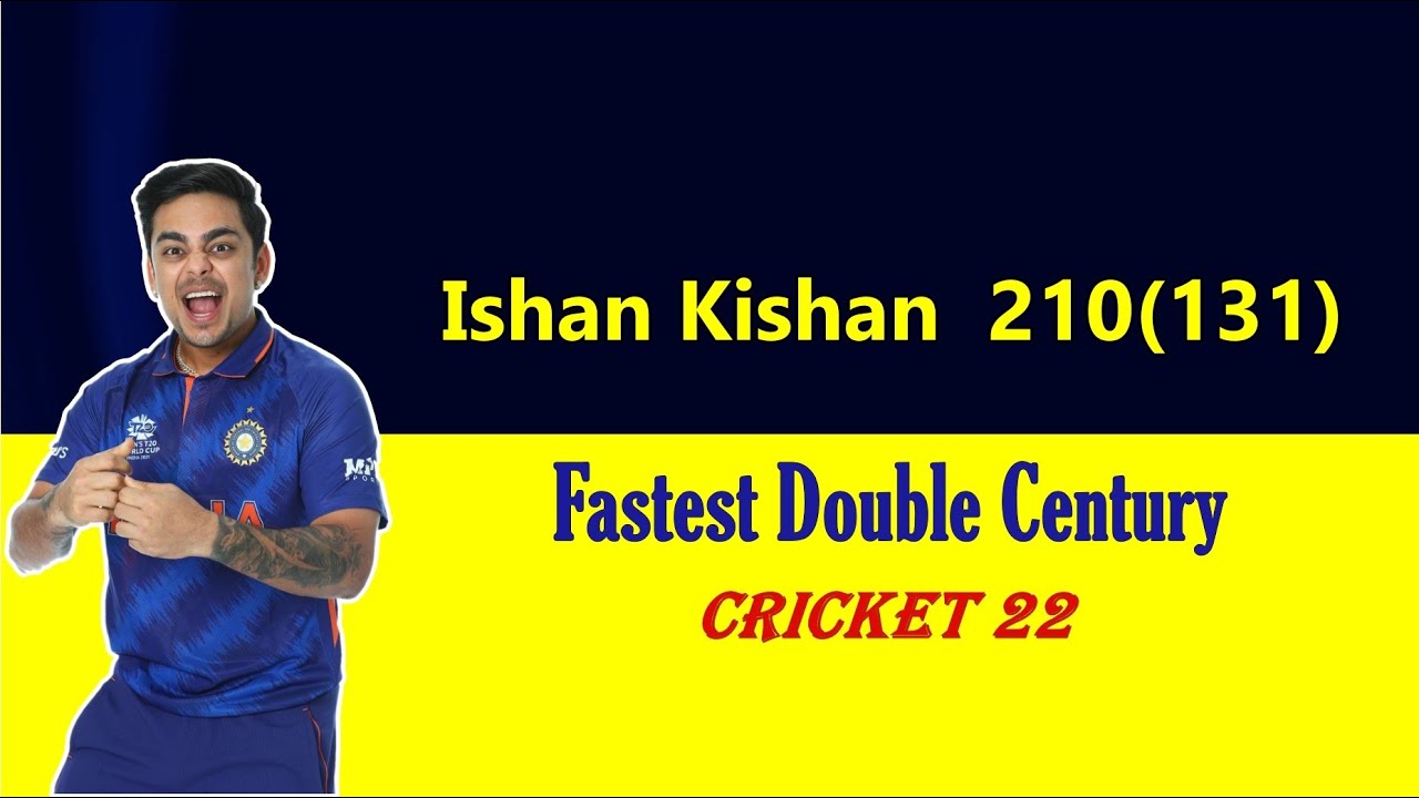 ISHAN KISHAN 200 (126) | FASTEST DOUBLE CENTURY | Ishan Kishan 210(131 ...