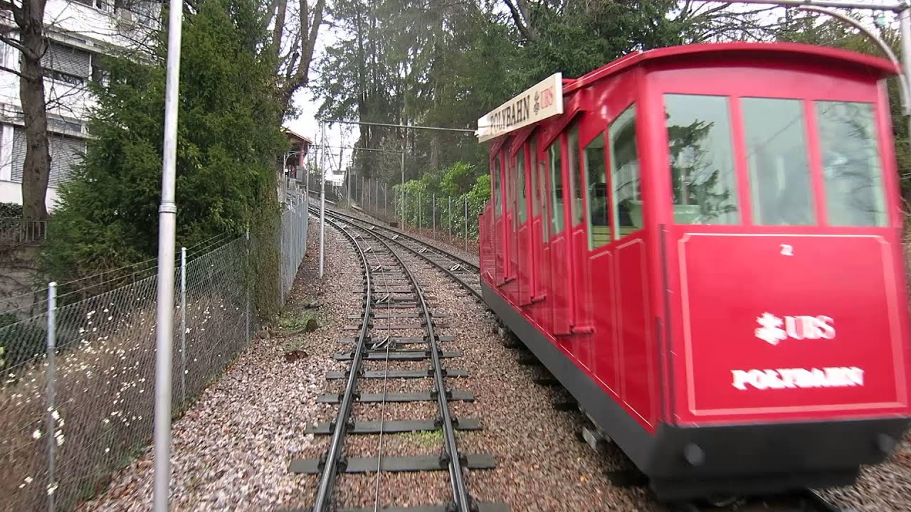 Standseilbahn 8000.01 Zürich Polybahn Bergfahrt - Funicular - YouTube