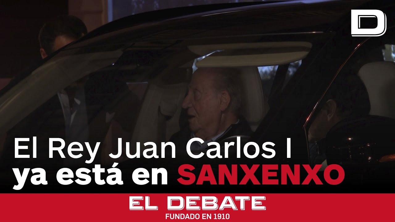 Las primeras imágenes del Rey Don Juan Carlos en Sanxenxo - YouTube