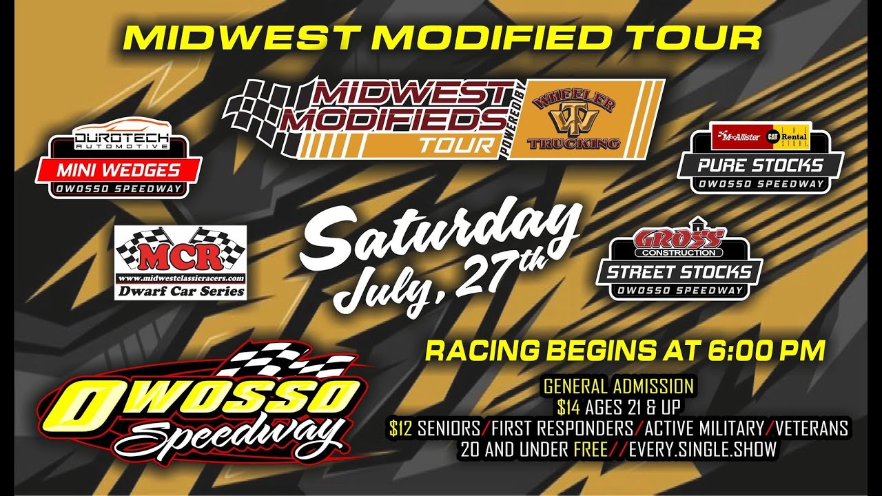 Midwest Modifieds Tour Powered by Wheeler Trucking - 7/27/2024 - YouTube