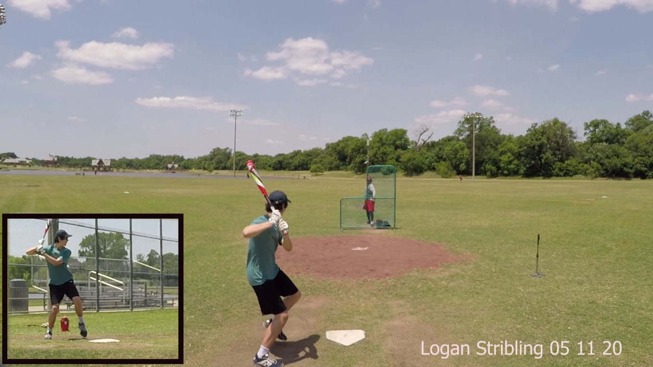 Logan Stribling Hitting 05 11 20 - YouTube