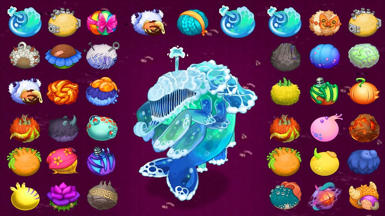 Psychic Island - ALL EGGS (All Sounds & Animations) | My Singing ...