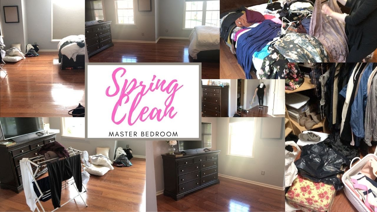 Spring Clean Master Bedroom | Clean, Declutter and Organize - YouTube