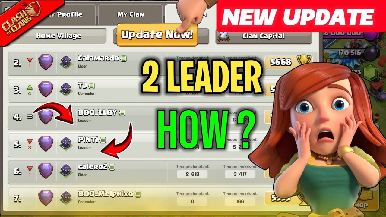 How to Become 2 LEADER in One Clan😯 | No One Knows This Feature ...
