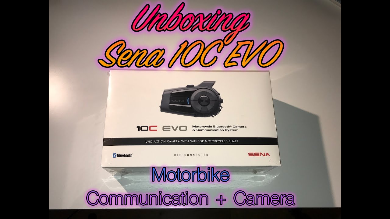 Unboxing Sena 10C EVO motorbike communication system and 4k camera for ...