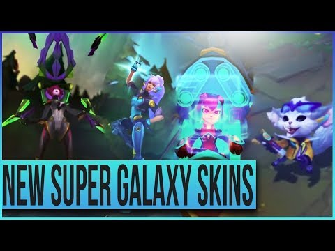 ALL NEW SUPER GALAXY NIDALEE ANNIE ELISE GNAR Skins Gameplay Preview ...