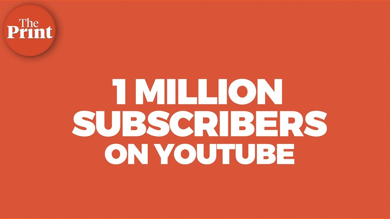 One million subscribers - YouTube