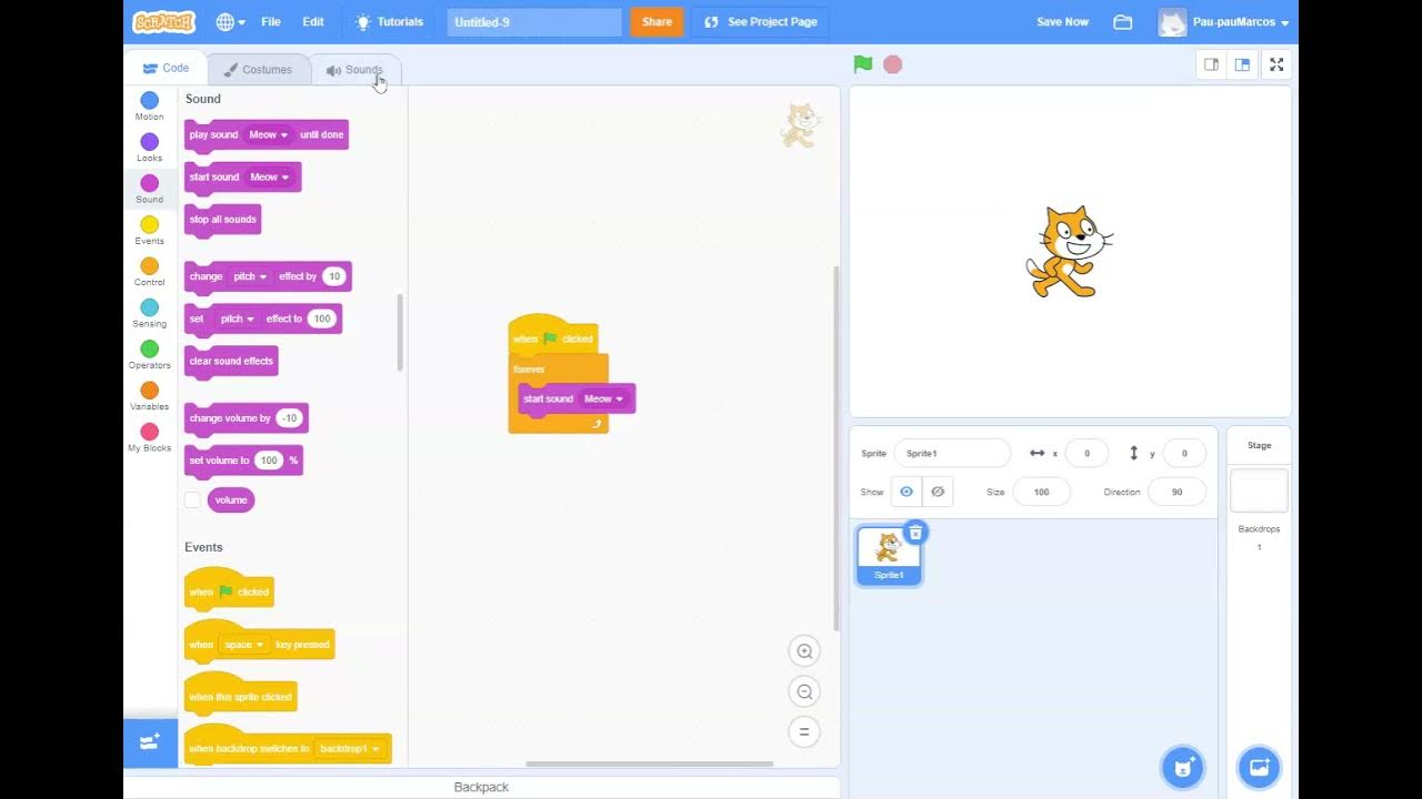 How to make a static sound in scratch - YouTube