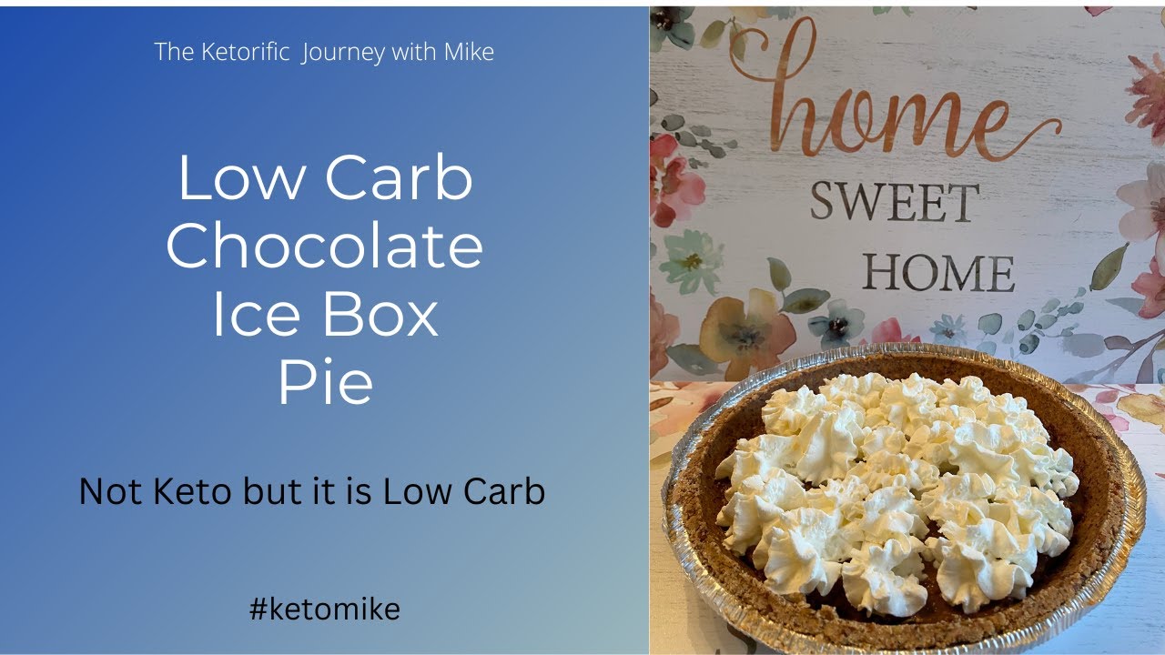 Low Carb Chocolate Ice Box Pie - YouTube