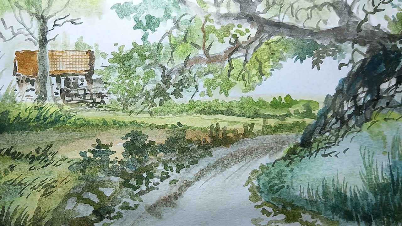Quick and Easy Landscape Painting Ideas for Beginners - YouTube