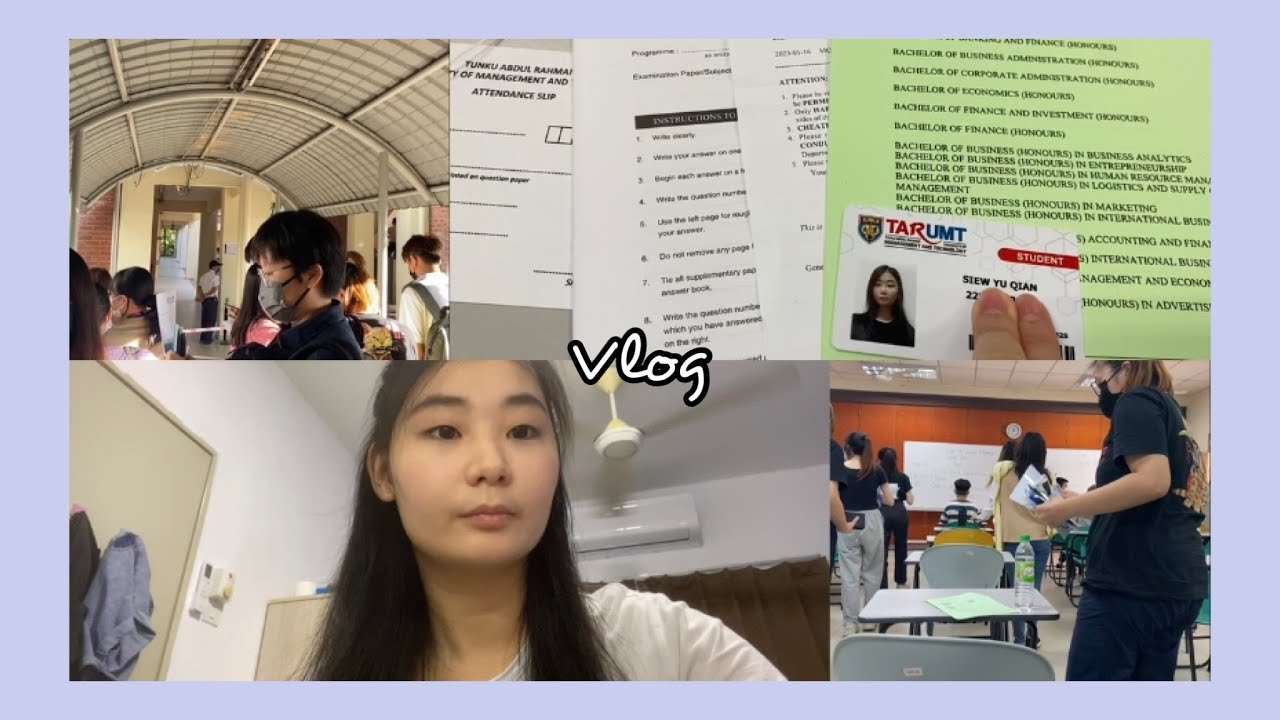 UNI VLOG 28 | Exam week of TARUMT, a week as uni student 🏫 + quick ...