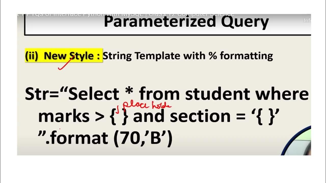Python connectivity with MySQl insertion of records|Parametrised query - YouTube